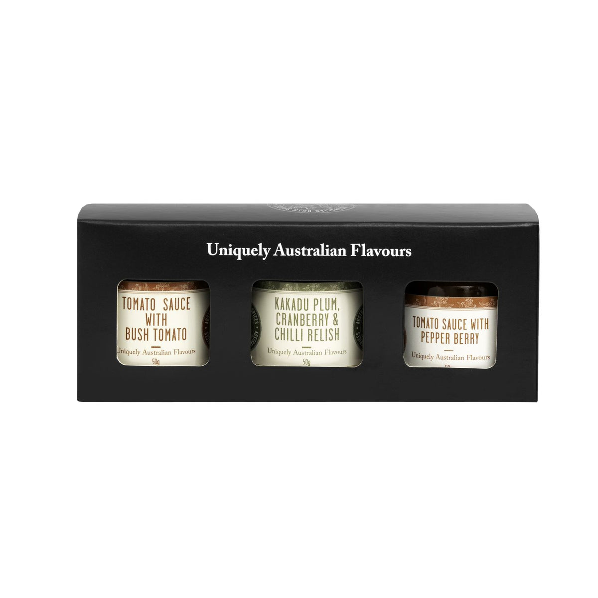 Australian Bush Spice Bush Mini Sauces 3 x 50g – Nicerteas Gourmet Food