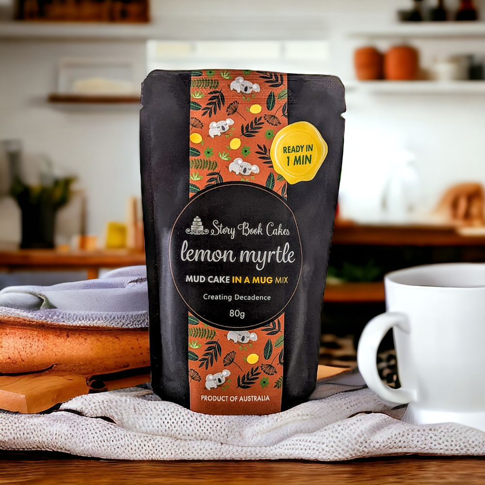 Story Book Cakes Lemon Myrtle Mud Cake Mix 80g – Nicerteas Gourmet Food