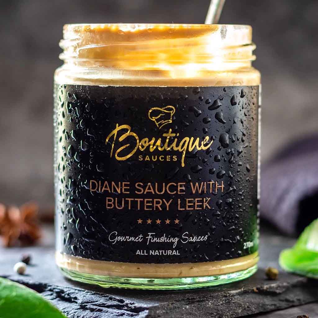 Boutique Sauces Diane Sauce with Buttery Leek 270ml – Nicerteas Gourmet ...