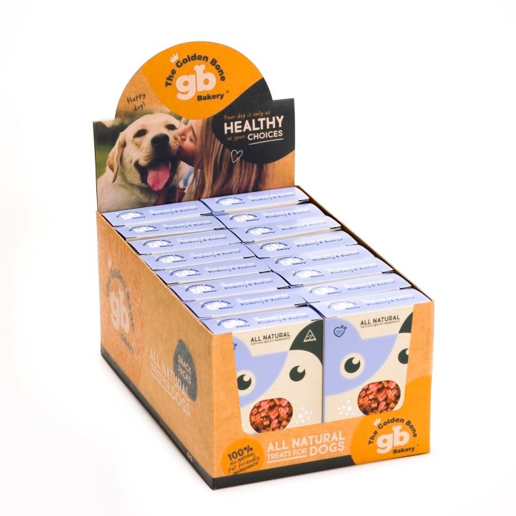 The Golden Bone Bakery Immune Boosting Dog Treats Snack Pack CDU 16 x ...