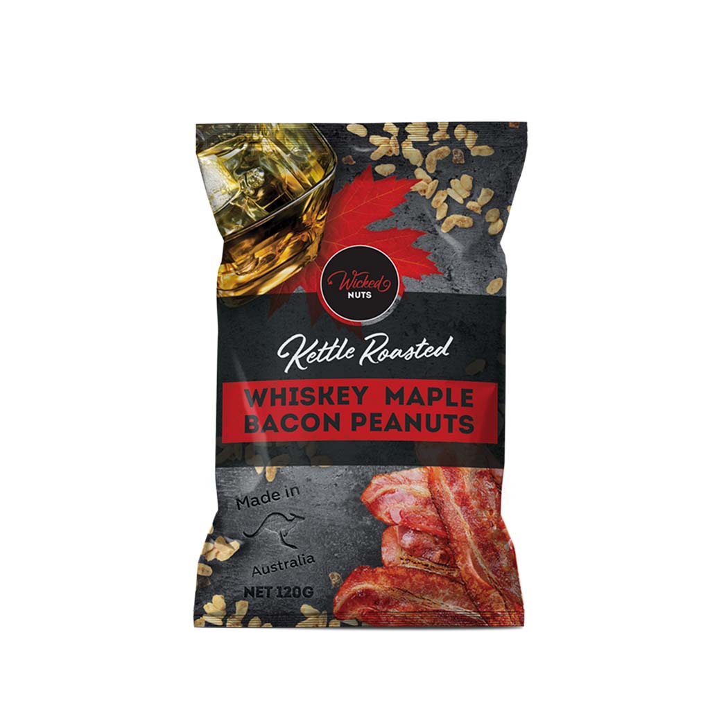 Wicked Nuts Whisky Maple Bacon 120g – Nicerteas Gourmet Food